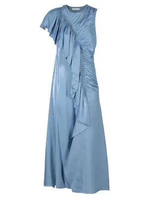 Ulla Johnson Lali Ruched Dress - Blue