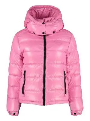 Duvetica Quilted Cotton Hooded Jacket - Pink