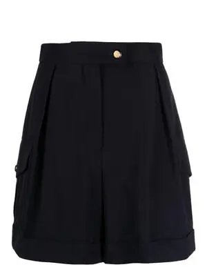 ALEXANDER MCQUEEN Alexander McQueen High Waist Cargo Shorts With Pleated Details