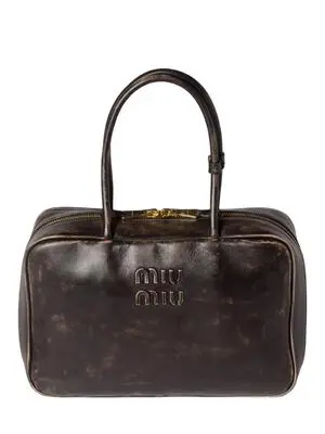 Miu Miu Beau Nappa Leather Bag - Brown