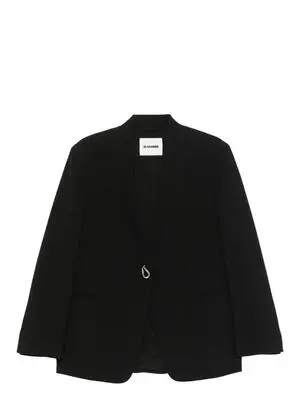 JIL SANDER Wool Blazer - Black