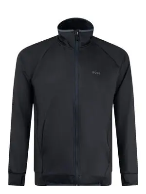 HUGO BOSS Hugo Boss Logo-Print Zip-Up Jacket With Elasticated Hem