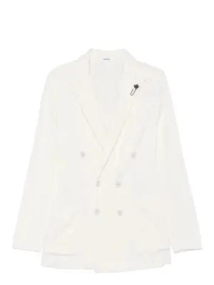 LARDINI Knitted Blazer - White