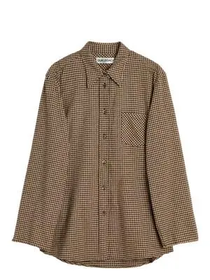 Our Legacy Soft Flannel Check Shirt - Brown