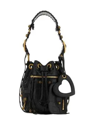 Balenciaga Le Cagole Xs Bucket Shoulder Bag - Black