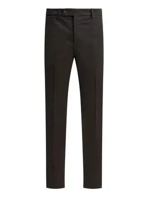 Incotex Slim Fit Cotton Pants - Brown