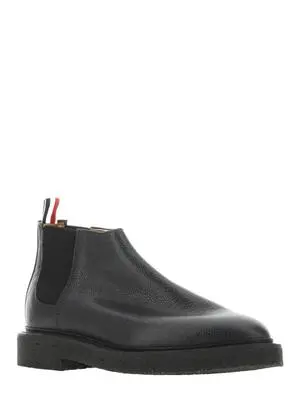 Thom Browne Almond Toe Chelsea Boots - Black