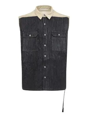 Rick Owens Tommy Jumbo Sleeveless Jacket - Black