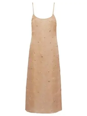 Prada Square Neck Strapped Dress - Rope Ash