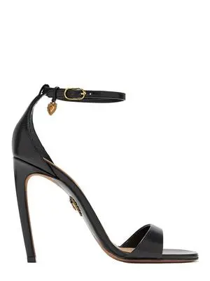 Dolce & Gabbana 105mm Leather Stiletto Sandals - Black