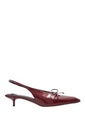 Jacquemus 40mm Cubisto Slingback Pumps - Red