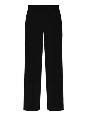 Versace Pleated Tailored Trousers - Black