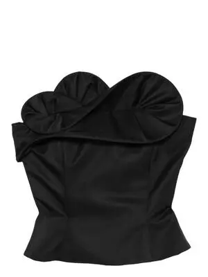 Magda Butrym Petal Strapless Corset - Black