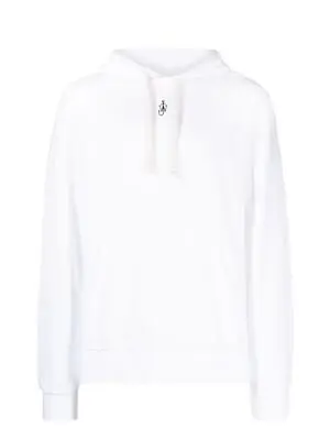 J.W.ANDERSON Embroidered Drawstring Hoodie - White
