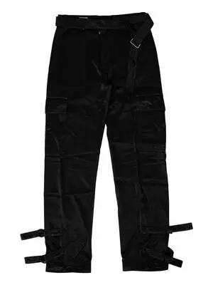 Dries Van Noten Belted Cargo Trousers - Black