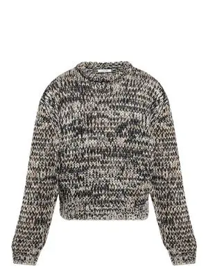 LEMAIRE Textured Wool Sweater - Gray