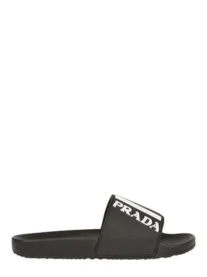 Prada Logo Slides - Black