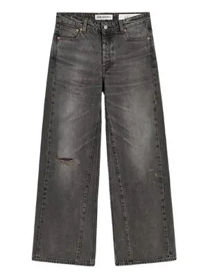 Our Legacy Our Legacy Treble Cut Distressed Jeans Black