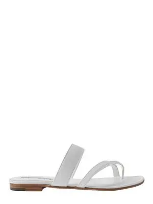 Manolo Blahnik Leather Sandals - Gray