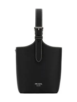 Prada Logo Handbag - Black