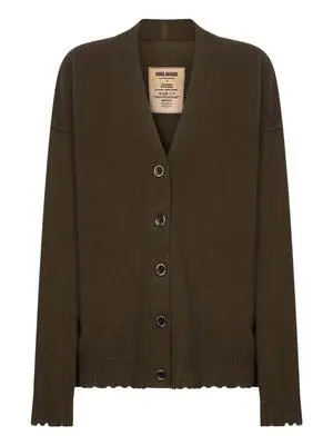 UMA WANG Cashmere Knit Over Cardigan - Black