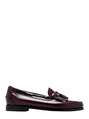 G.H. BASS  CO G.h. Bass & Co. Weejuns Esther Kiltie Flat Loafers - Red