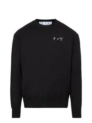 Off-White Logo Printed Sweatshirt - Black