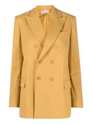 Red Valentino Double-breasted Suit Jacket - Yellow