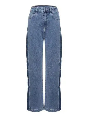 LIUREGALI Baggy Wide-legged Jeans - Blue