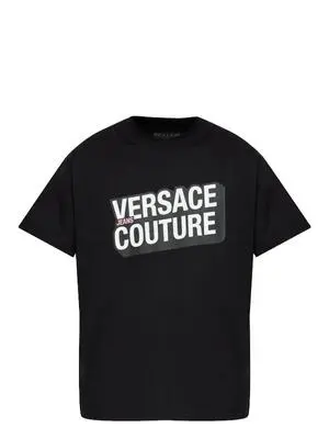 Versace Logo Print T-shirt - Black