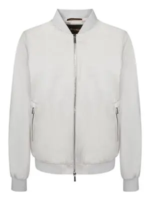 MOORER Long Sleeve Casual Jacket - Blue