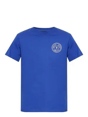 VERSACE Versace Jeans Couture Logo Printed Crewneck T-Shirt