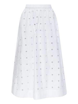 Posse POSSE Peggy Lace Skirt White