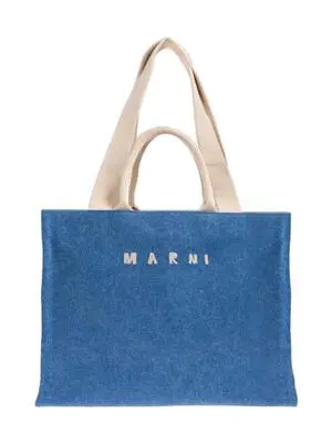 Marni Logo Detail Tote Bag - Blue