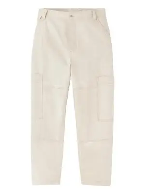 Jacquemus Carre De-nîmes Denim Cargo Pants - Light Beige