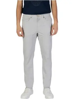 JECKERSON Tailored Casual Pants With Belt Loops - Gray
