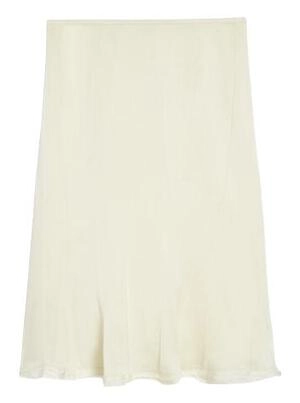 JIL SANDER Envers Satin Flared Skirt - Cornsilk