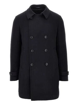 Tagliatore Double-breasted Coat - Black