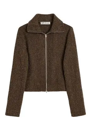 Our Legacy Slim Zip Long-sleeved Cardigan - Brown