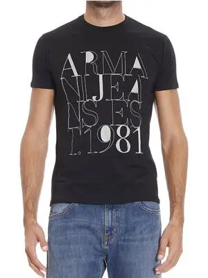 Emporio Armani Logo Details T-shirt - Black