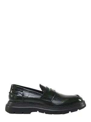 GIULIANO GALIANO Freddie Penny-slot Leather Loafers - Black