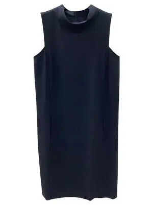Max Mara Sleeveless Dress With High Neck - Black