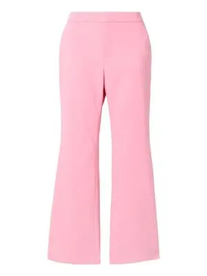 Balmain Flared Crepe Trousers - Pink