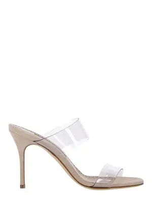 Manolo Blahnik Scolto Open-toe Stiletto Sandals - Nude