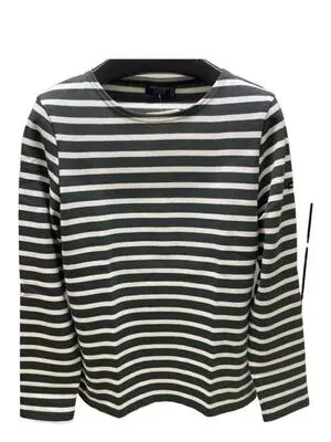 Saint James Long Sleeve Striped T-shirt - Black