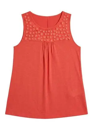 Max Mara Sleeveless Crewneck Top - Red