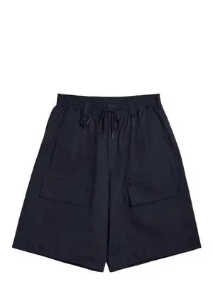 Y3 Wide Leg Cargo Shorts - Black