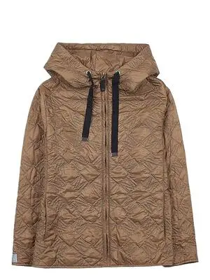 Max Mara Quilted Hooded Jacket - Brown