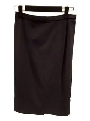 Max Mara Slit Detail Skirt - Black