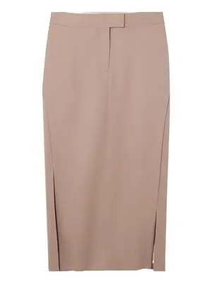 ATTICO Attico High Slit Skirt